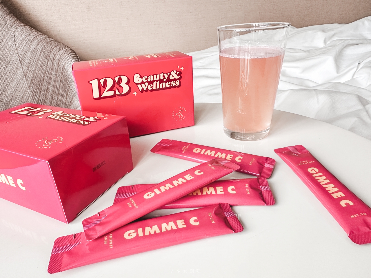 GIMME C粉紅泡泡飲幫你變美麗 維他命C沖泡飲推薦-123 Beauty & Wellness – 少女劉強生活情報誌-美妝 時尚 理想生活